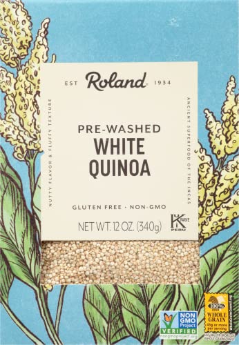 Roland Foods White Quinoa, Pre-washed, Specialty Imported Food, 12-Ounce