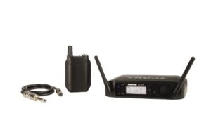 shure glxd14 rechargeable digital wireless guitar system with glxd4 receiver, glxd1 bodypack and wa302 instrument cable, wireless freedom for guitarists and bassists