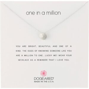 Dogeared Reminders-"One in a Million" Sterling Silver Sand Dollar Charm Necklace, 16" +2" Extender