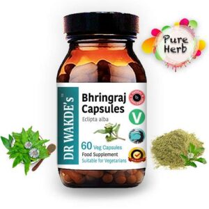 DR WAKDE'S Bhringraj Capsules (False Daisy, Eclipta alba, 60 Veg Caps, Plant-Based Supplement, Ayurvedic Herb, All Natural, Vegan)