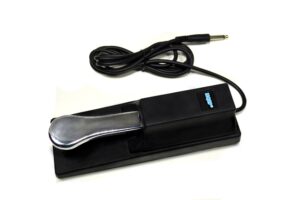 hqrp sustain pedal compatible with yamaha ypg-235 / ypg-535 / ypt-230 / ypt-330 / ypt-240 / psr-e243 / mm6 / mm8 / mo6 / mo8 / mox6 / mox8 / mx49 / mx61 keyboards