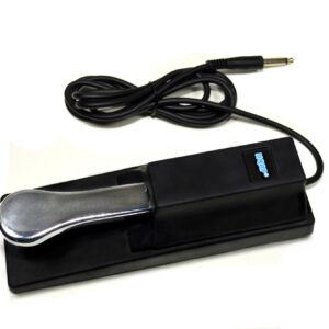 HQRP Sustain Pedal compatible with Yamaha YPG-235 / YPG-535 / YPT-230 / YPT-330 / YPT-240 / PSR-E243 / MM6 / MM8 / MO6 / MO8 / MOX6 / MOX8 / MX49 / MX61 Keyboards