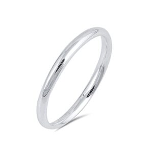 closeoutwarehouse 925 sterling silver plain wedding band ring size 5