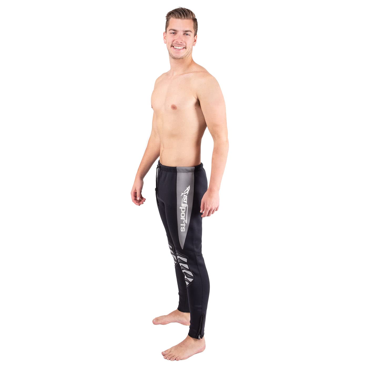 IST WP5 2mm Nylon II Neoprene Watersport, Rash Guard, Dive Skin Pants (Black, XX-Large)