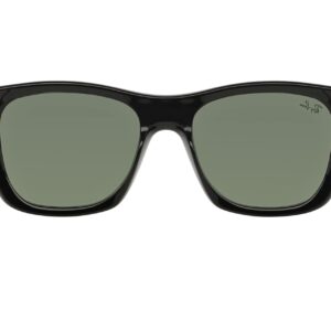 Ray-Ban RB4194 Square Sunglasses, Black/CRYstal Green, 53 mm