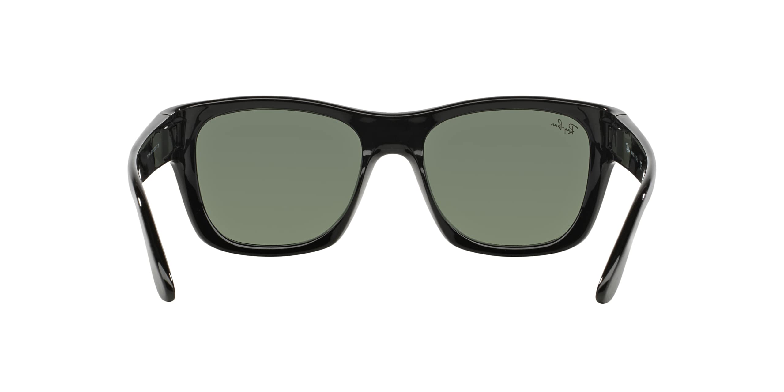 Ray-Ban RB4194 Square Sunglasses, Black/CRYstal Green, 53 mm