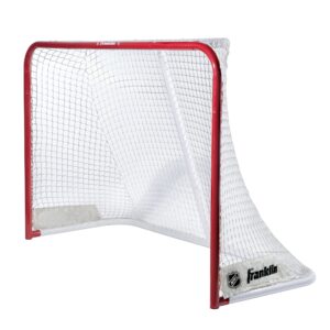 franklin sports street hockey goal - official regulation steel hockey net - street hockey goal set - 72" x 48" - 2.0 inch post