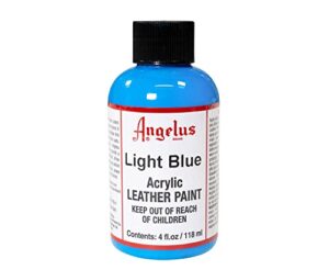 angelus acrylic leather paint-4oz.-light blue