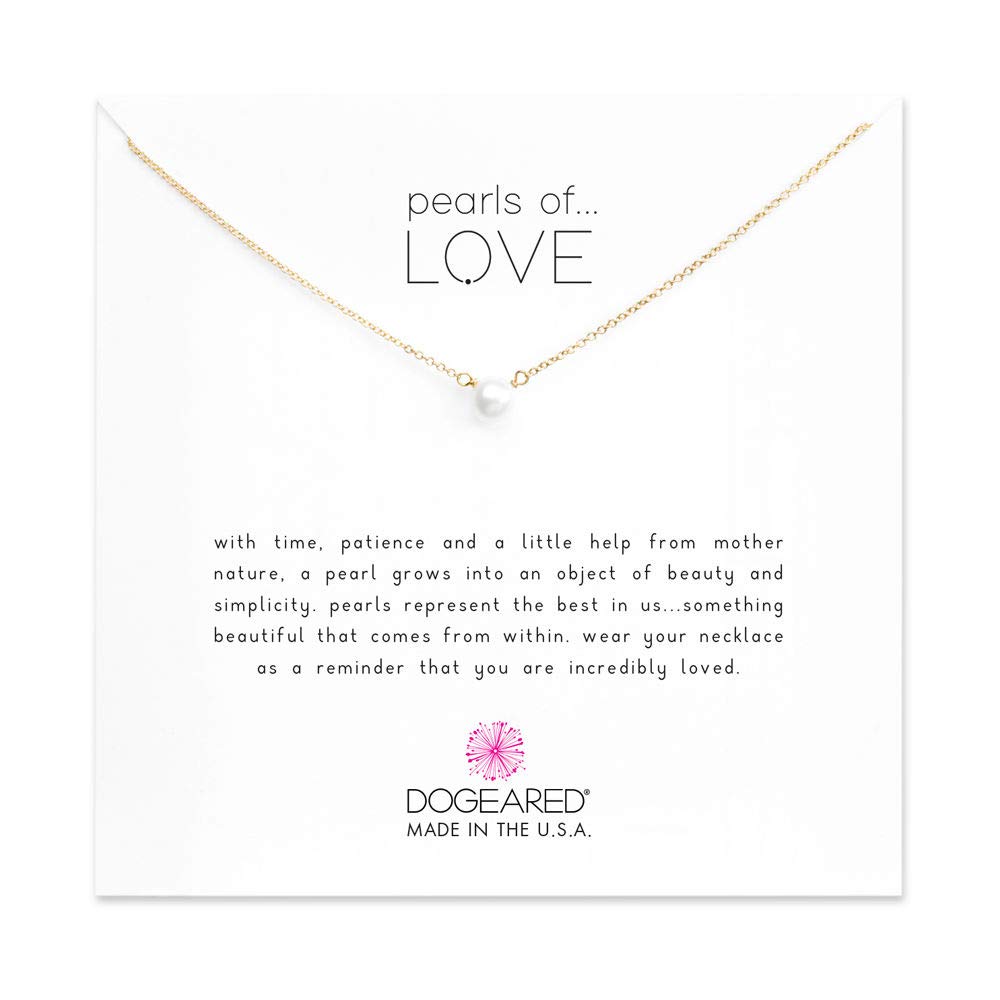 Dogeared Pearls of Love Freshwater Cultured Gold Filled 16 with 2 Extender Boxed Necklace