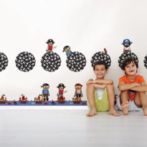 Wall Pops WPD0605 Argh Pirates Dots Wall Decals