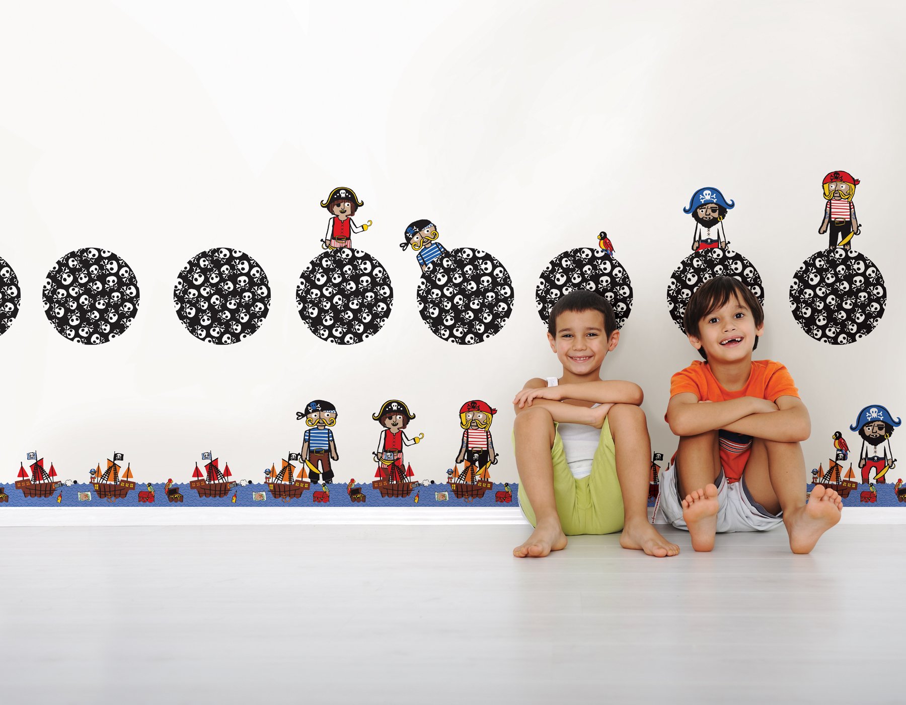 Wall Pops WPD0605 Argh Pirates Dots Wall Decals