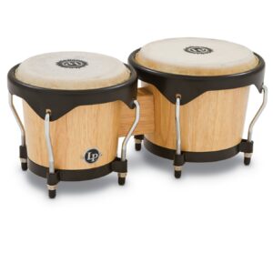 Latin Percussion LP601NY-AW LP City Wood Bongos - Natural 7-inch