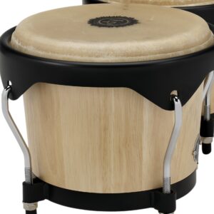 Latin Percussion LP601NY-AW LP City Wood Bongos - Natural 7-inch