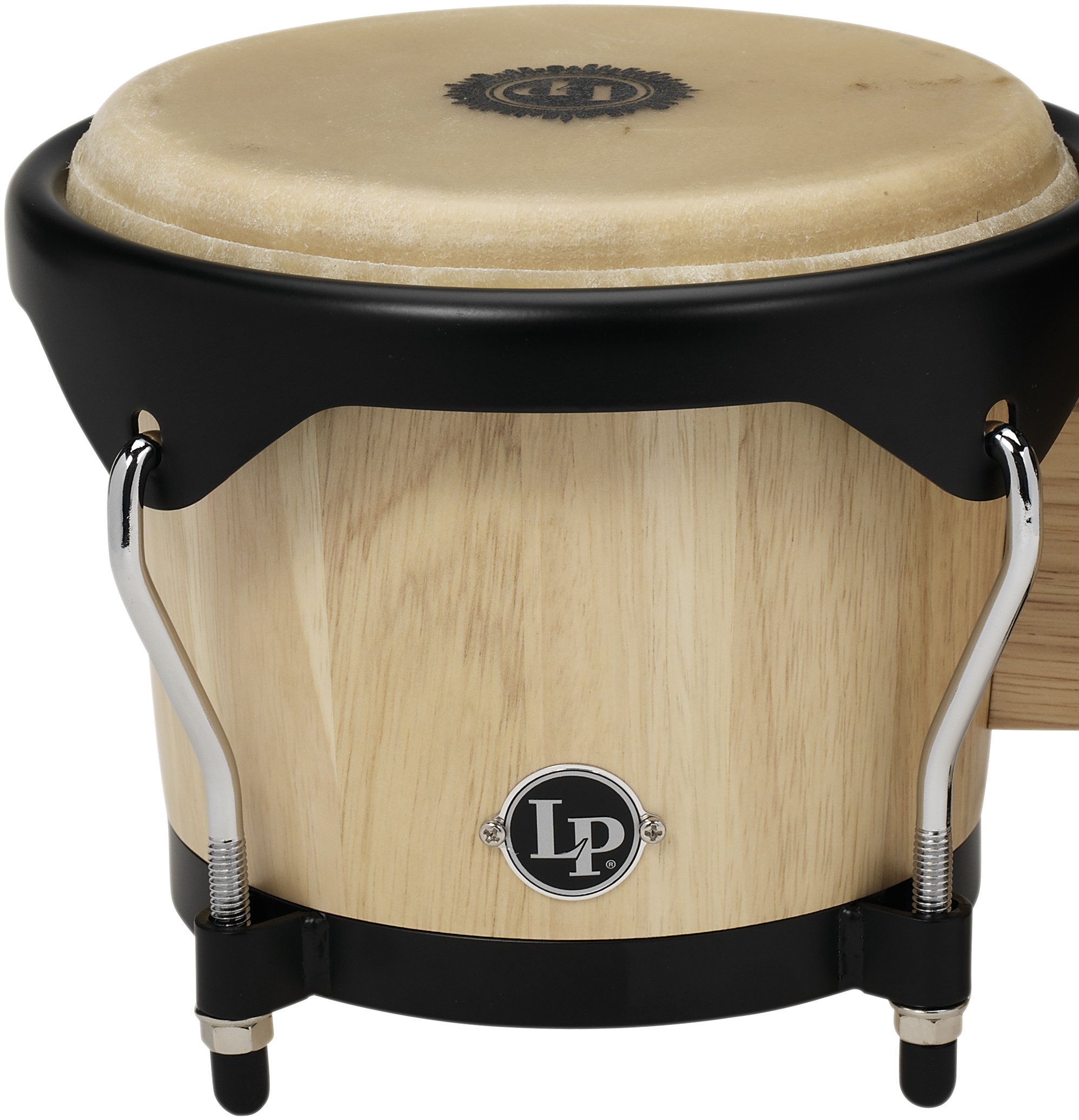 Latin Percussion LP601NY-AW LP City Wood Bongos - Natural 7-inch