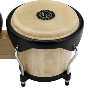 Latin Percussion LP601NY-AW LP City Wood Bongos - Natural 7-inch