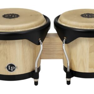 Latin Percussion LP601NY-AW LP City Wood Bongos - Natural 7-inch