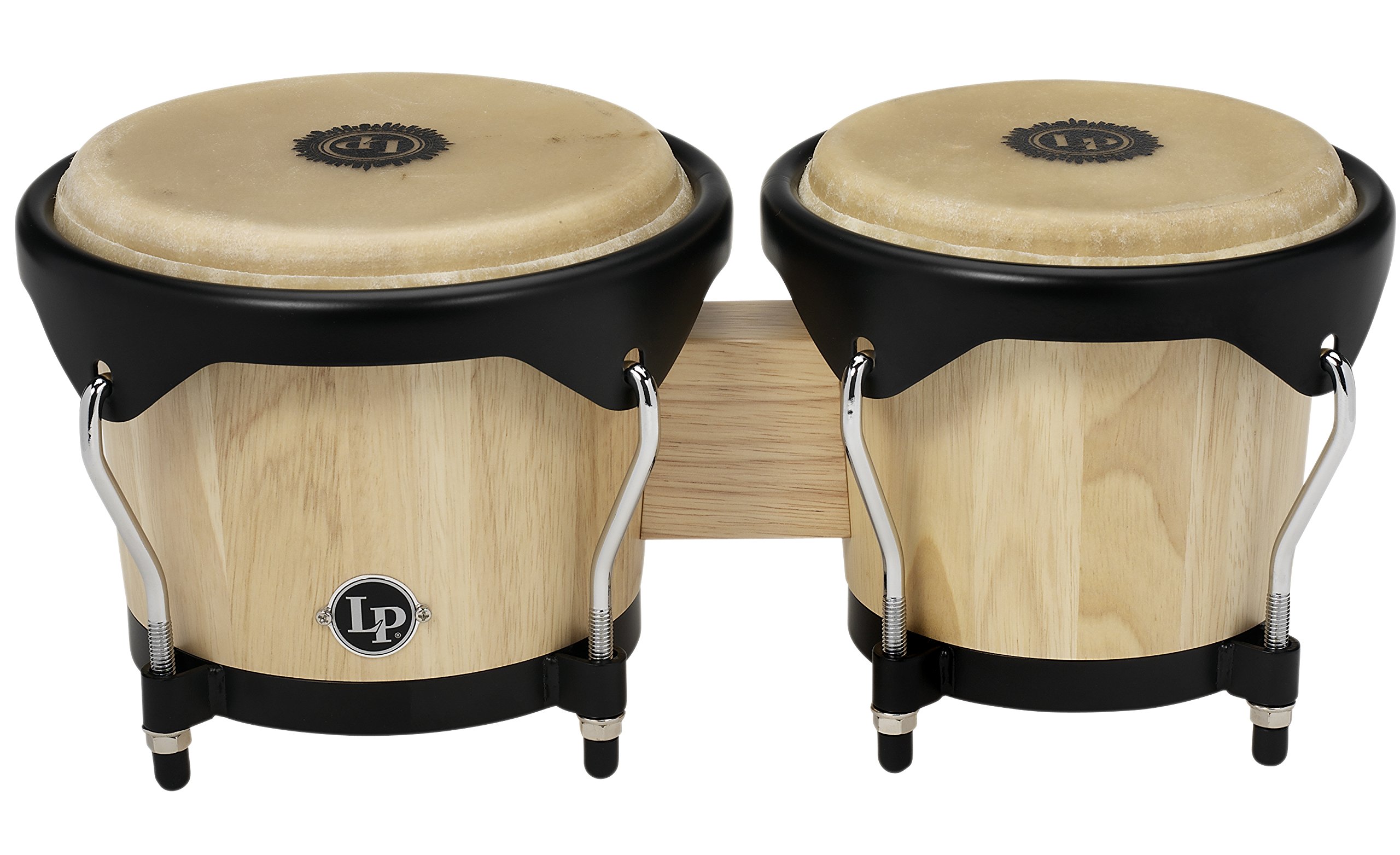 Latin Percussion LP601NY-AW LP City Wood Bongos - Natural 7-inch