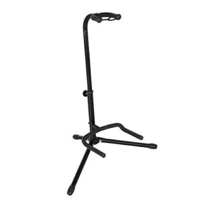 gator frameworks adjustable guitar stand, holds single electric or acoustic guitar (gfw-gtr-1000),black