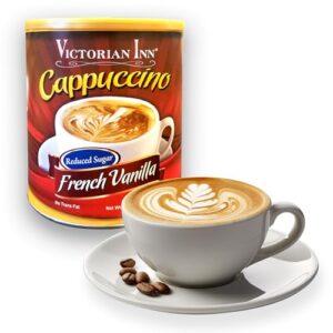 Victorian Inn Instant Cappuccino, Reduced Sugar French Vanilla, 1.4 Pound (Pack of 1)