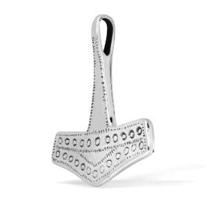 WithLoveSilver Sterling Silver 925 Thor's Hammer Norse Viking Amulet Design Pendant