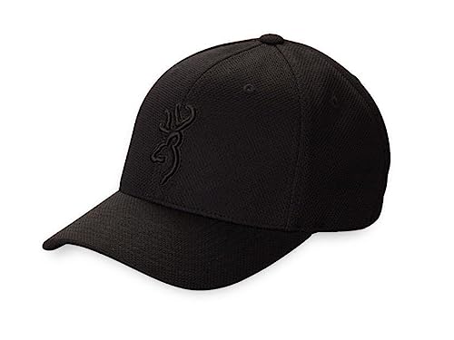 Browning Coronado Pique Buckmark Cap, Black, Large/X-Large