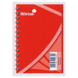 silvine spiral note book 7mm ruled feint 7x4.4" 76 pages lined 058