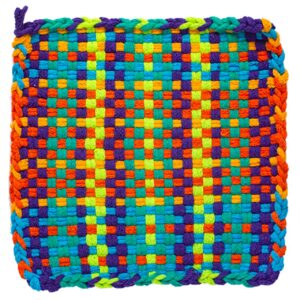 Harrisville Designs Friendly Loom Potholder Cotton Loops 10 Inch Pro Size Loops Make 2 Potholders, Weaving Crafts for Kids and Adults-Multi