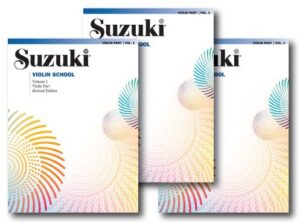 suzuki violin school, violin part - 3 book set - includes volume 1, volume 2 and volume 3