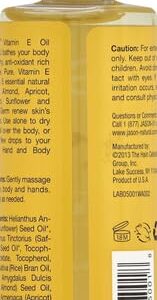 JASON Vitamin E 5,000 IU Moisturizing Body Oil, For Hair, Face, and Body, 4 Fluid Ounces