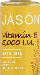 JASON Vitamin E 5,000 IU Moisturizing Body Oil, For Hair, Face, and Body, 4 Fluid Ounces