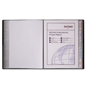 Snopake A4 Indexed Display Book with 40 Pocket - Black