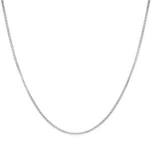 sterling silver 1mm box chain (18 inches)