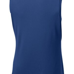 SPORT-TEK Women's Sleeveless PosiCharge Competitor V Neck Tee L True Royal