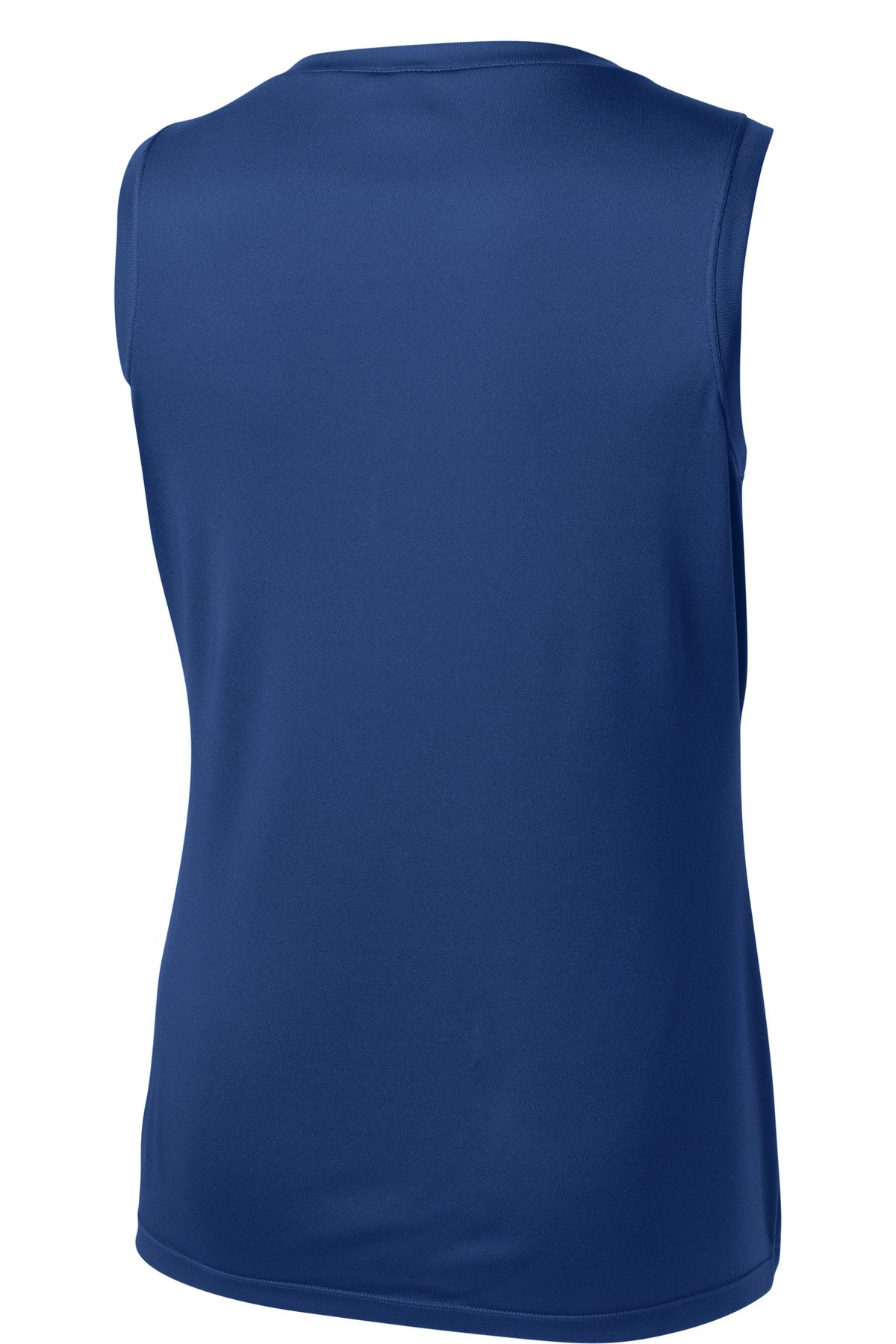 SPORT-TEK Women's Sleeveless PosiCharge Competitor V Neck Tee L True Royal