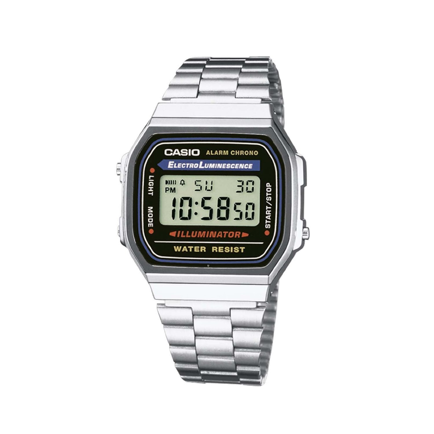 Casio A168WA-1 Mens Classic Digital Bracelet Watch