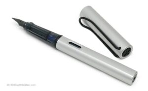 lamy al-star fountain pen extra fine white silver (l25ef)