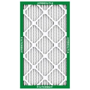 Filterbuy 10x24x1 Air Filter MERV 8 Dust Defense (4-Pack), Pleated HVAC AC Furnace Air Filters Replacement (Actual Size: 9.50 x 23.50 x 0.75 Inches)