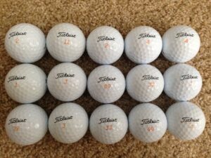 titleist velocity aaaa recycled golf balls, near mint, 24-pack