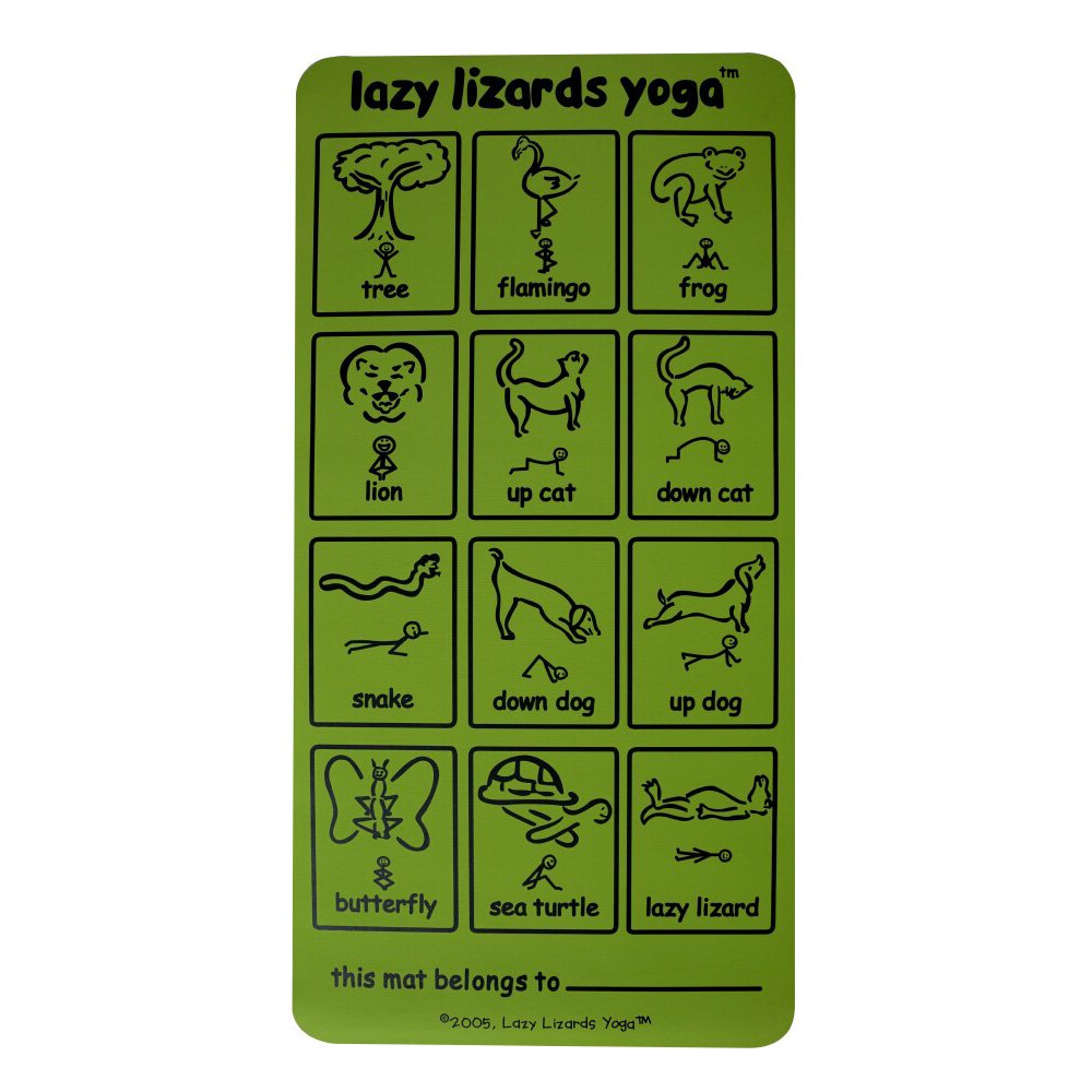 Lazy Lizards Yoga Kids Yoga Mat (Green)