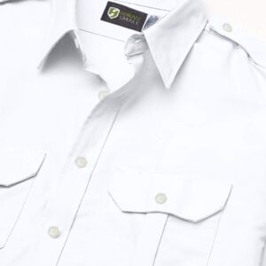 Horace Small Men's Classic Long Sleeve Security Shirt, White