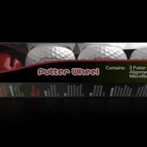 PutterWheel Golf Ball Putting Training Aid (3 Pack) – Golf Training System For Practice Green or Mat - Golf Putting Accuracy Trainer with Instant Feedback