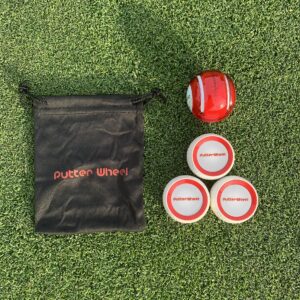 PutterWheel Golf Ball Putting Training Aid (3 Pack) – Golf Training System For Practice Green or Mat - Golf Putting Accuracy Trainer with Instant Feedback