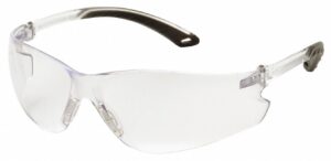 pyramex itek safety glasses - clear temple frame and clear anti fog lens