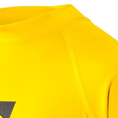 jetpilot Body Glove Junior Basic Fitted Short Sleeve Rash Guard, Yellow, Size 8