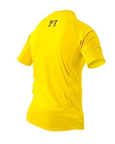 jetpilot Body Glove Junior Basic Fitted Short Sleeve Rash Guard, Yellow, Size 8