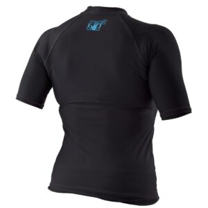 Body Glove Wetsuit Co Women's Basic Fitted Short Arm Rashguard, Black, X-Large