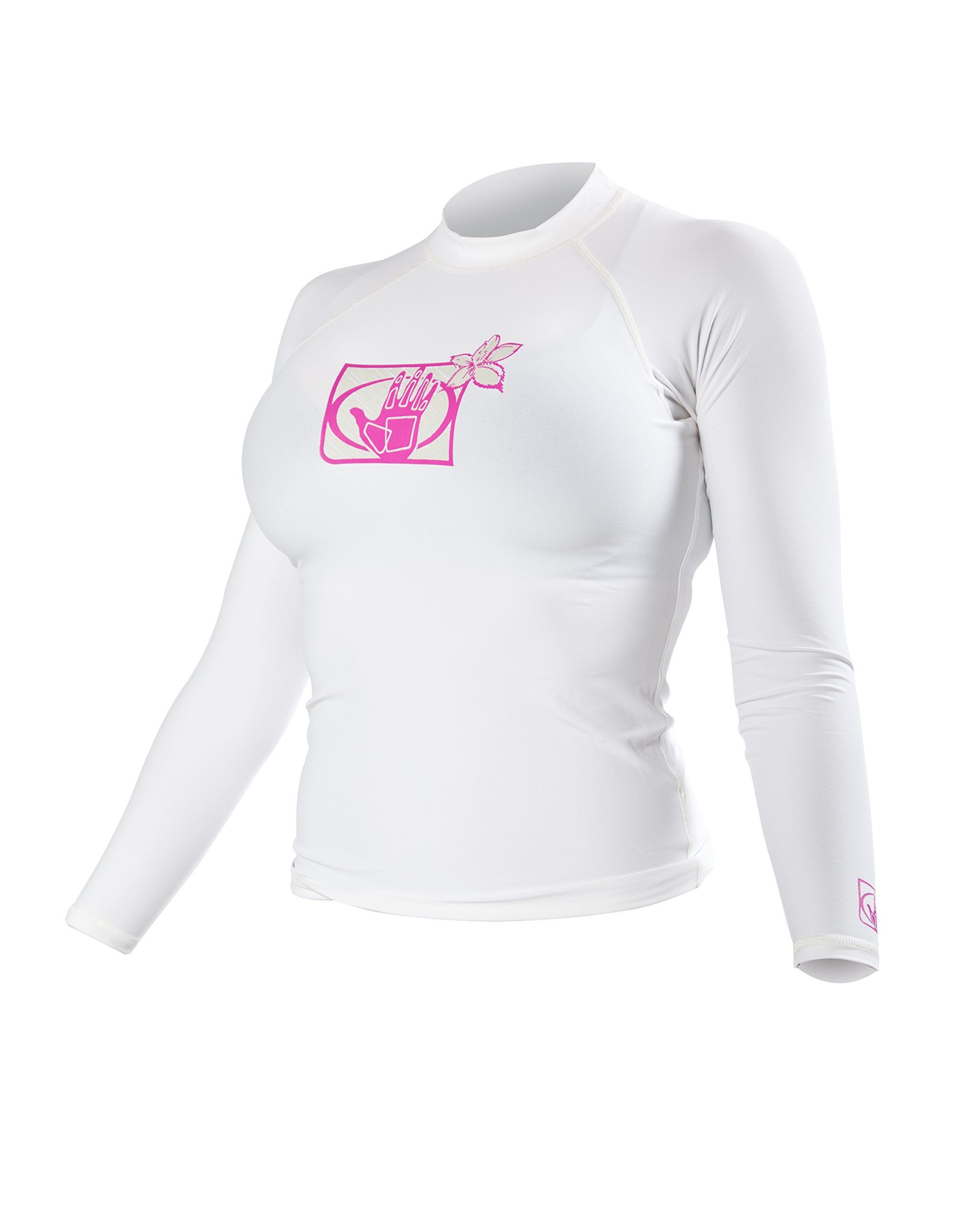 Body Glove Womens Athletic-rash-guard-shirts, White, Small US