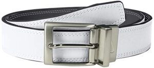 nike men's classic reversible belt, black/white, 36