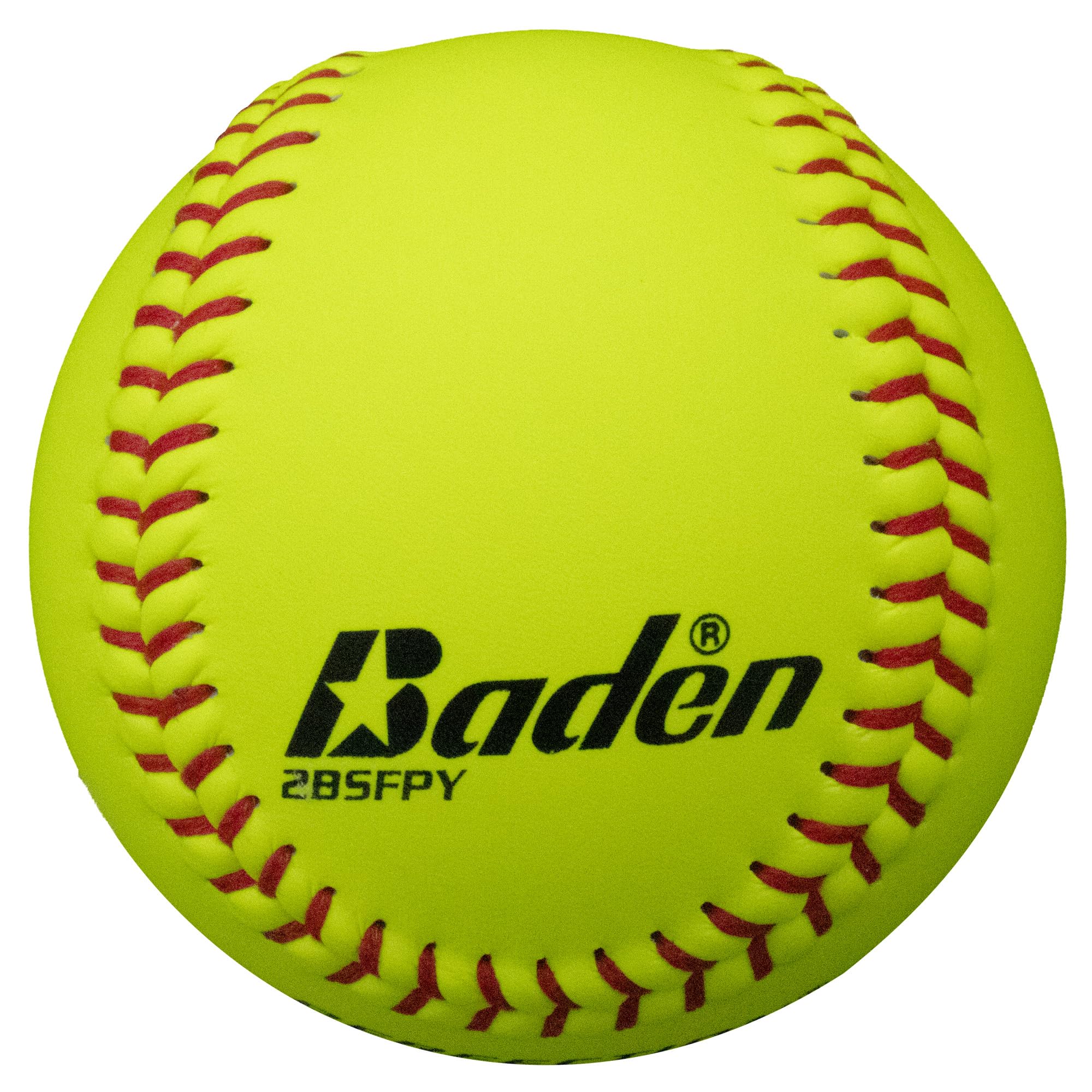 Baden Perfection Game Fastpitch Softballs | NFHS Approved 12" Ball | Yellow Pro Leather Softballs for Fastpitch Play | One Dozen