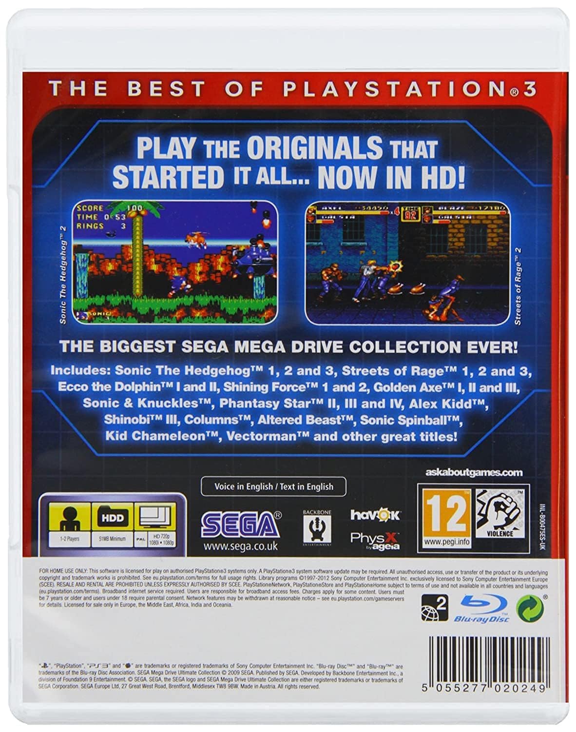 Sega Mega Drive Ultimate Collection Essentials (PS3)